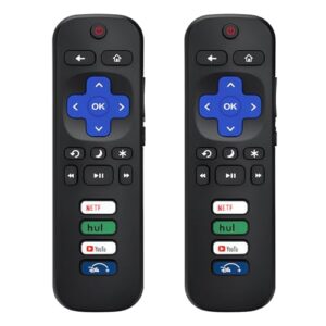 efgwxyz replacement remote compatible for tcl rku-/hisense rku-/onn rku-/insignia rku-/element rku-/westinghouse rku-/hitachi rku- tv【not for rku- stick】【pack of 2】 r-shu-02