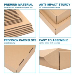 DUZCLI 9x6x4 Shipping Boxes Set of 20, Medium Kraft Corrugated Cardboard Boxes - for Small Business Supplies Packaging, Packing Boxes, Mailer Boxes and Gift Box