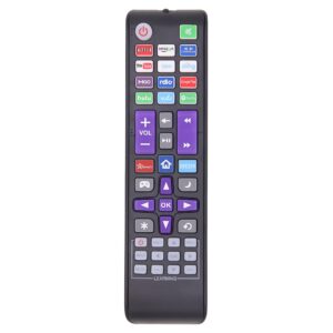 replacement remote control for roku tv, compatible for tcl roku/hisense roku/onn roku/sharp roku/element roku/philips roku series smart tvs (not for roku stick and box)