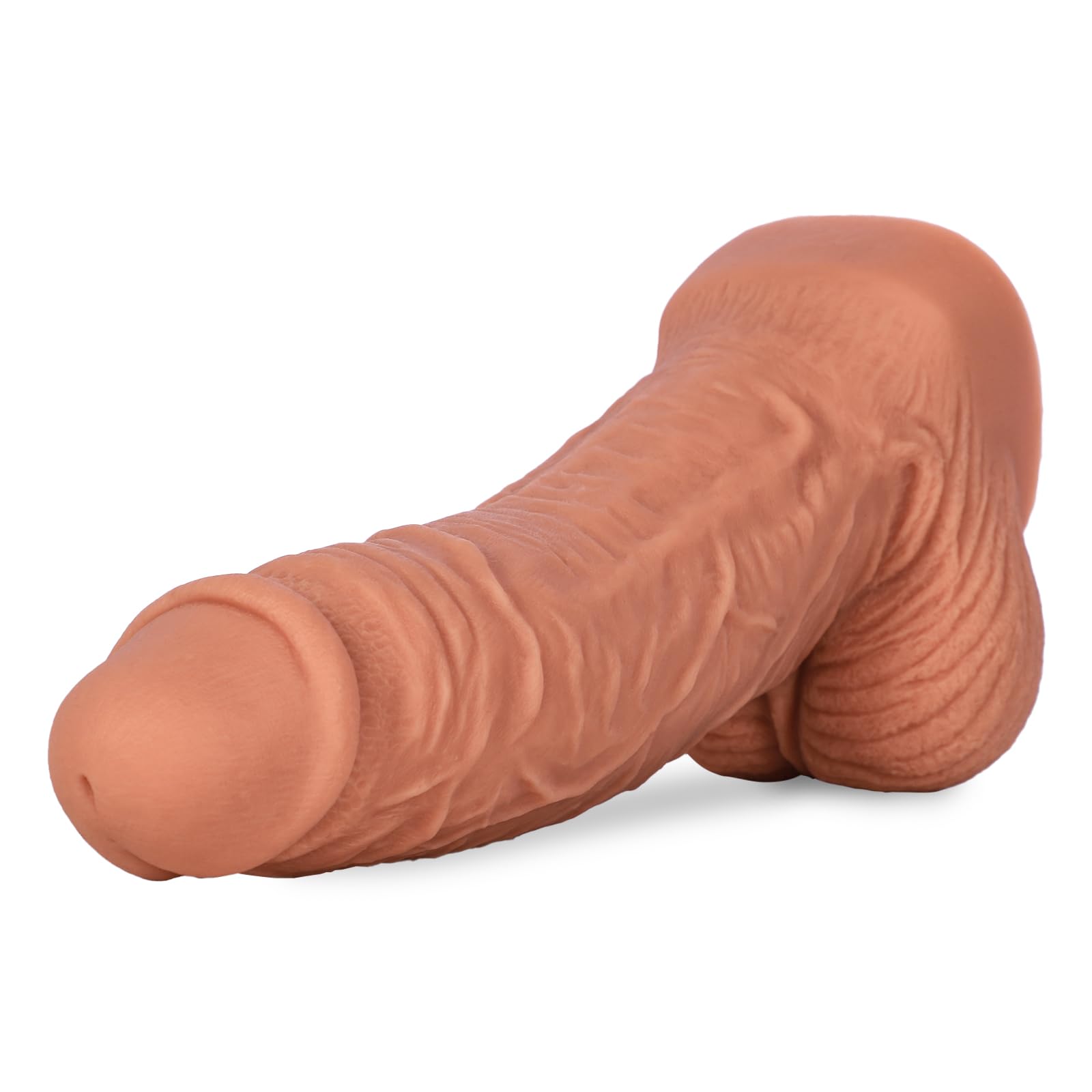 13 inch Realistic Huge Thick Dildo, 3.27″ Diameter Silicone Extra Large Dildos with Realistic Veins & Full Shaped Balls for Anal Play, Huge Dildos Fake Penis Adult Sex Toy for Couple Men Women Gay