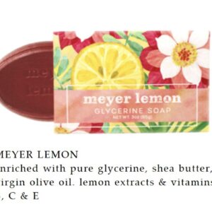 Greenwich Bay Trading Co., Fresh Fruit Collection, Set of 4 Glycerine Bar Soaps, 3 Oz. Each - Coconut Mango, Meyer Lemon, Tahitian Lime and Valencia Orange