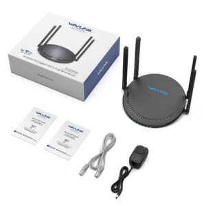 WiFi 6 AX3000 Wireless routers for Home,Wavlink Dual Band Wireless Internet Router,Gigabit Router with 4 * 5dBi High-Gain Antennas, MU-MIMO, OFDMA, Touchlink, Beamforming, WPA3, Router Mode Only