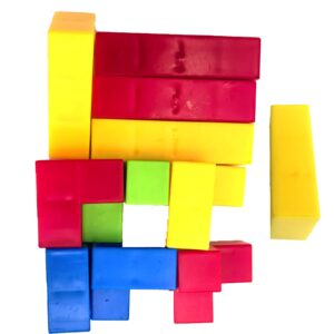 sftmtpnl 48 pcs tetra tower game balance stacking block party game for adults kids, 2 players or more family games parties travel team building games toy