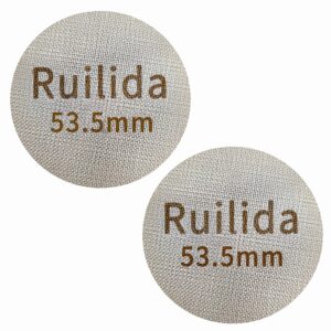 ruilida 2 packs espresso puck screen 53.5mm, reusable 1.7mm thickness 150μm 316 stainless steel professional barista coffee filter mesh plate for espresso portafilter filter basket 53.3-54mm breville