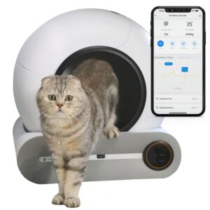 purrpotty: self cleaning litter box, automatic cat litter box for multiple cats- app control and large capacity cat litter box