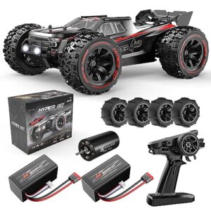 hyper go h14bm 1/14 brushless rc cars for adults fast 50 mph, rc trucks 4wd offroad waterproof, electric powered high speed rc car, scary fast extreme rc truggy with 3s battery for snow sand