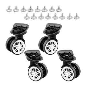 Baoblaze Luggage Suitcase Wheels Travel Suitcases Wheels Left & Right 360 Degree Rotation Double Row Swivel Caster Wheels for Carrier Travel Suitcases