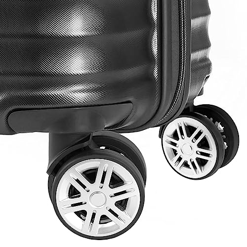 Baoblaze Luggage Suitcase Wheels Travel Suitcases Wheels Left & Right 360 Degree Rotation Double Row Swivel Caster Wheels for Carrier Travel Suitcases