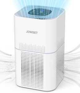 jowset air purifiers for home large room up to 2200 ft², h13 true hepa filter, air purifier for bedroom with air quality sensor, quiet air cleaners for home, allergies, pet odor, dust, wildfire, smoke