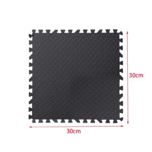 Puzzle Exercise Mat Interlocking Foam Tiles Splicing Rugs Puzzle Mat for Floor Gym Mats Non Slip Floor Mat for Home Gym Workout Playrooms, 30cmx30cmx2.5cm