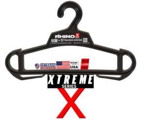 tough hook rhino xtreme hanger, black, heavy duty, 200 lb capacity, triangular, abs resin