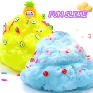 2Pack Cloud Slime Supplies Stress Relief Toy Scented DIY Putty Sludge Toy Gifts for Girls and Boys