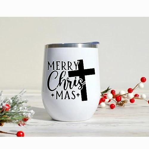 Christmas Stencil Christian Reusable Drawing Bible Stencils for Painting on Wood Crafts Cookie Canvas Shirts Ornament (26 Christmas 3in)