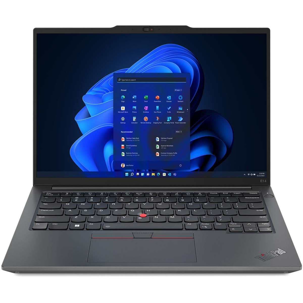 Lenovo ThinkPad E14 Gen 5 21JR001SUS 14" Notebook - WUXGA - 1920 x 1200 - AMD Ryzen 7 7730U Octa-core (8 Core) 2 GHz - 16 GB Total RAM - 8 GB On-board Memory - 512 GB SSD - Graphite Black