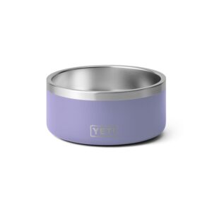 yeti boomer 4, stainless steel, non-slip dog bowl, holds 32 ounces, cosmic lilac