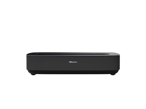 Hisense PL1 Ultra Short Throw Home Theater Smart Projector, 80"-120", 4K UHD, Dolby Vision & Atmos, HDR10, Google TV, Netflix, 2200 ANSI Lumens