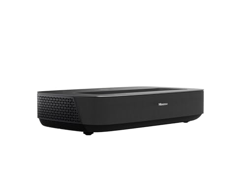 Hisense PL1 Ultra Short Throw Home Theater Smart Projector, 80"-120", 4K UHD, Dolby Vision & Atmos, HDR10, Google TV, Netflix, 2200 ANSI Lumens