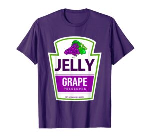 lazy costume tees: grape jelly jar for halloween t-shirt