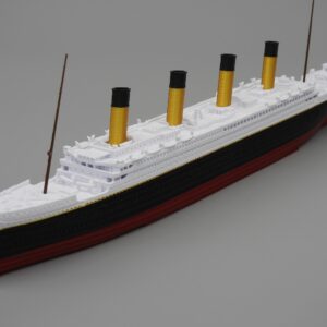 TheRoller3d RMS Titanic Model Ship 1 Ft Long Assembled, Historically Accurate Titanic Replicas