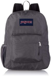 jansport cross town backpack, graphic grey, one size