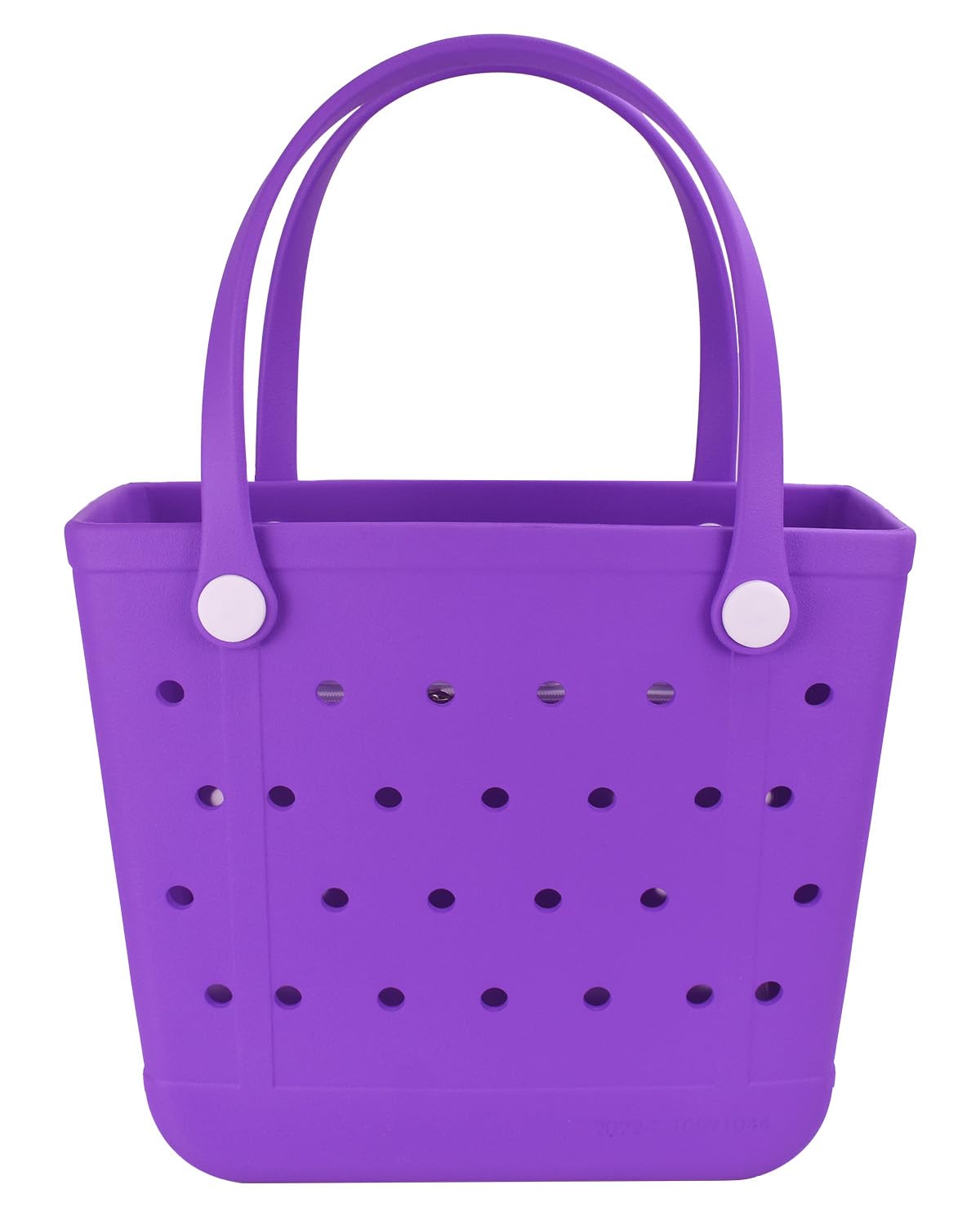 Addoklm Medium Size Lightweight Rubber Beach Bag BABY Small Waterproof Washable Tote (Purple)