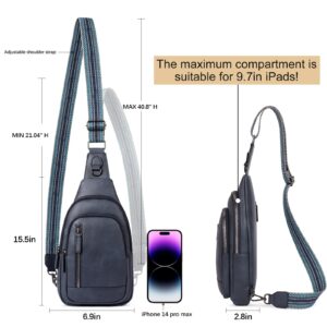 CLUCI Cross Body Bag Sling Bags for Women Leather Crossbody Bags for Women Large Sling Backpack for Woman Travel Cycling