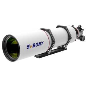 svbony sv550 apo telescope, 122mm f7 triplet apochromatic refractor telescope, professional astronomical telescope with 300mm versatile v-style dovetail for astrophotography and visual with bag