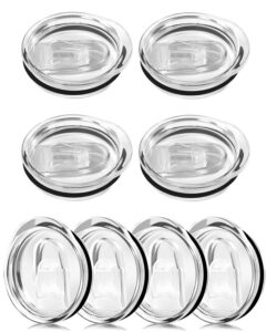 jeliee 8 pcs 20 oz tumbler replacement lids skinny replacement lids spill proof splash resistant covers replacement classic stainless steel tumblers lids fit for more tumbler cups