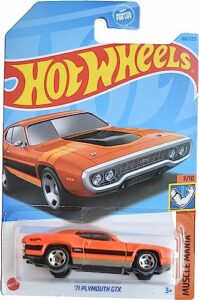 hot wheels '71 plymouth gtx, muscle mania 7/10 [orange] 166/250