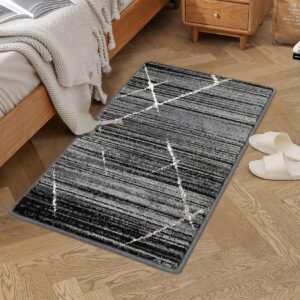 westloom area rug 2x3 modern abstract doormat retro accent mat indoor entrance kitchen rug contemporary indoor mat soft door mat boho plush small rug living room bedroom grey