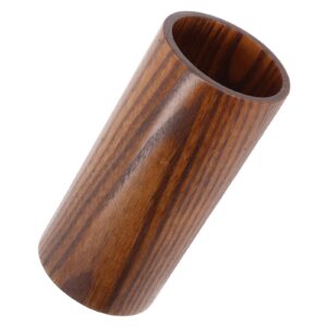 Wooden Kitchen Utensil Holder, 7.8x3.5inch Round Wooden Chopstick Storage Barrel for Spoons Spatula Spurtles Straws Cooking Tools