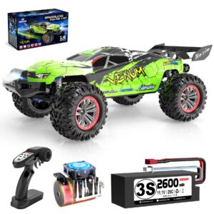 hosim venum 1:8 rc cars for adults fast 80+kmh, remote control truck 4x4 all terrains waterproof 2.4ghz off road hobby grade large high speed rc monster truck with 3s battery