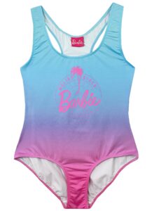 barbie swimming costume | malibu beach womens swimsuit | pink one piece swimsuit for women | l | official merchandise