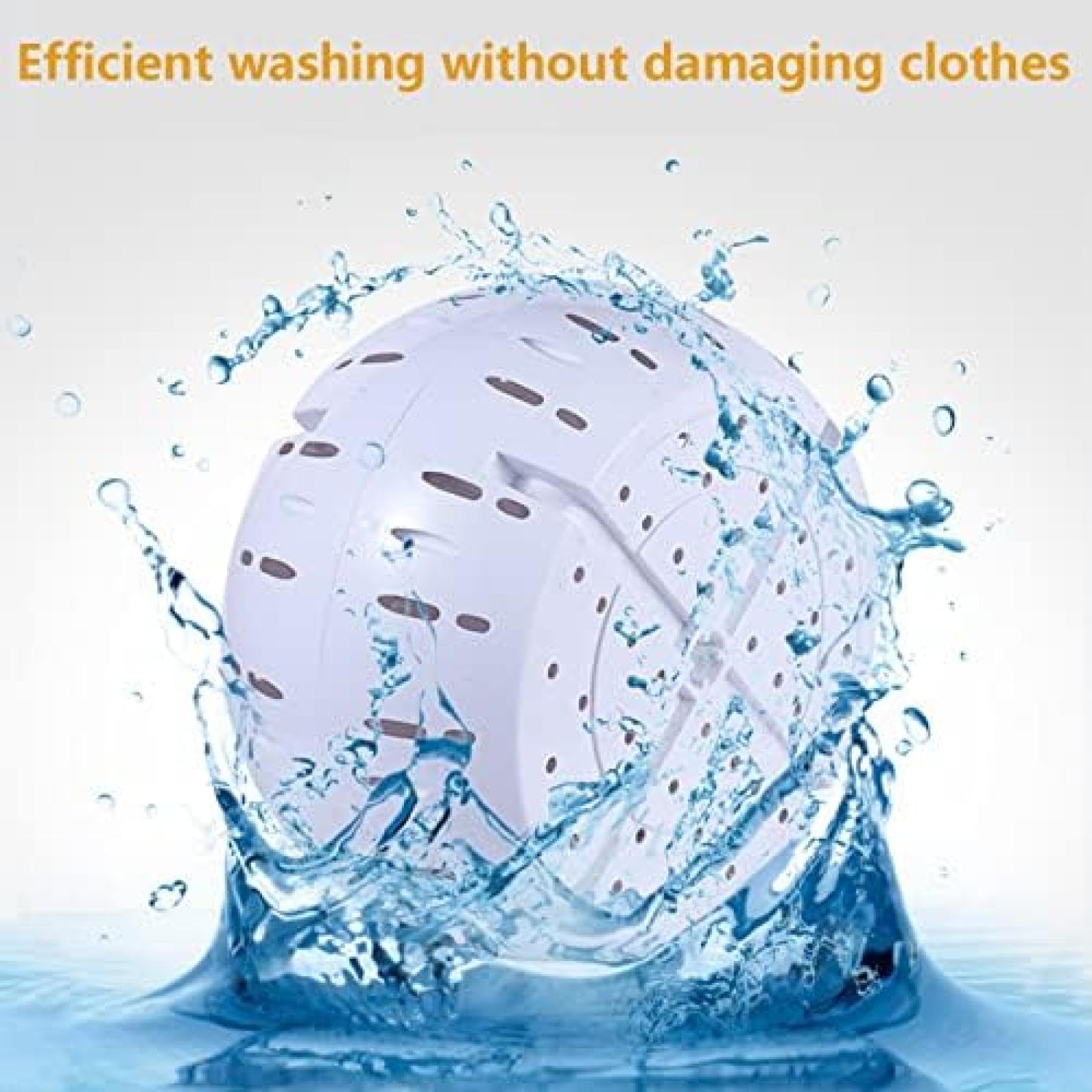 INLIMA Mini Portable Non-Electric Manual Washing Machine,Compact Hand Crank Rotary Washer,Labor-Saving Laundry Alternative, Small Mobile Clothes Washer for Dormitory, Apartment, Camping