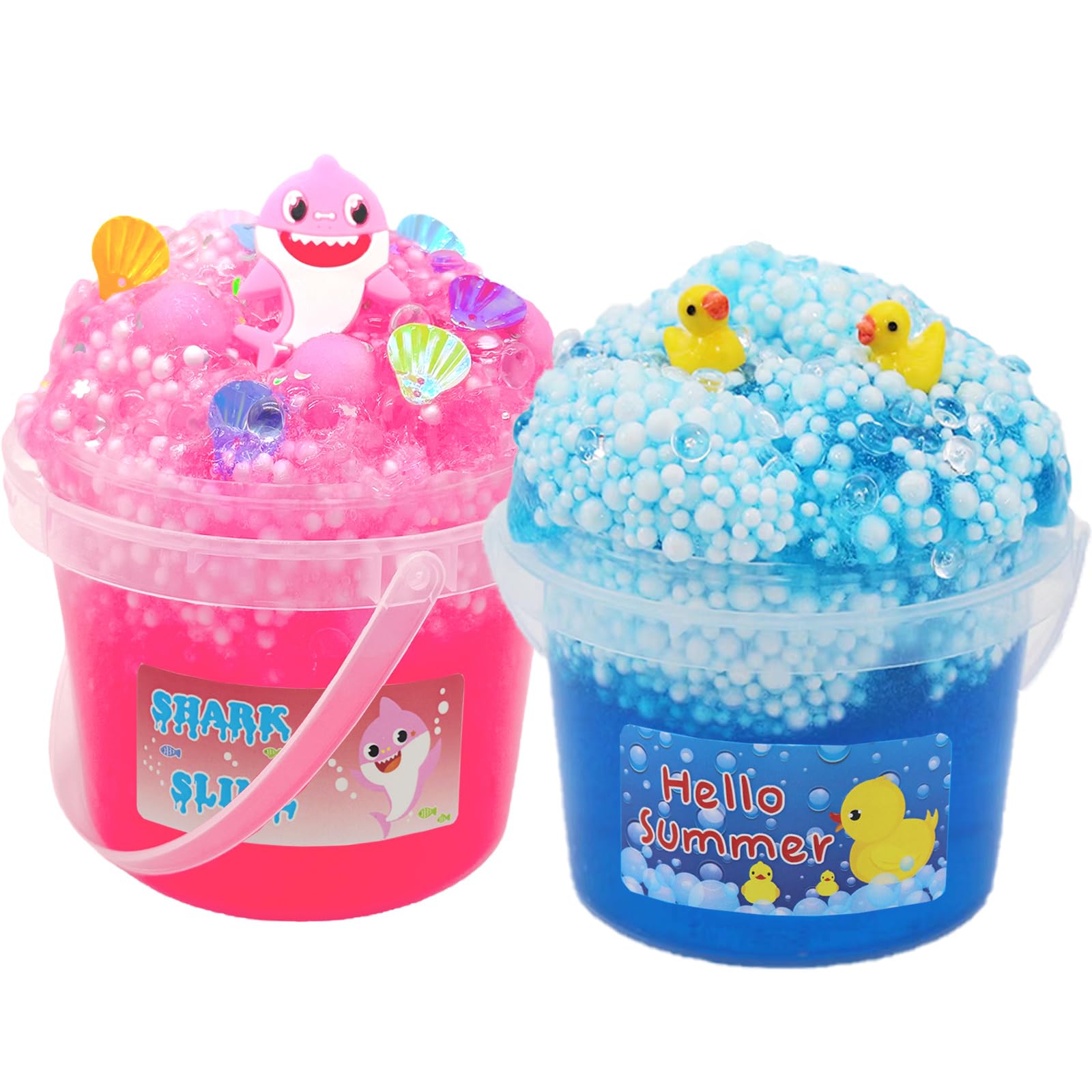 Fcieoihr Jelly Cube Slime Kit, Funy,Soft,Non-Sticky for Girls and Boys Age 6-12 Party Favors and Great Birthday Gift