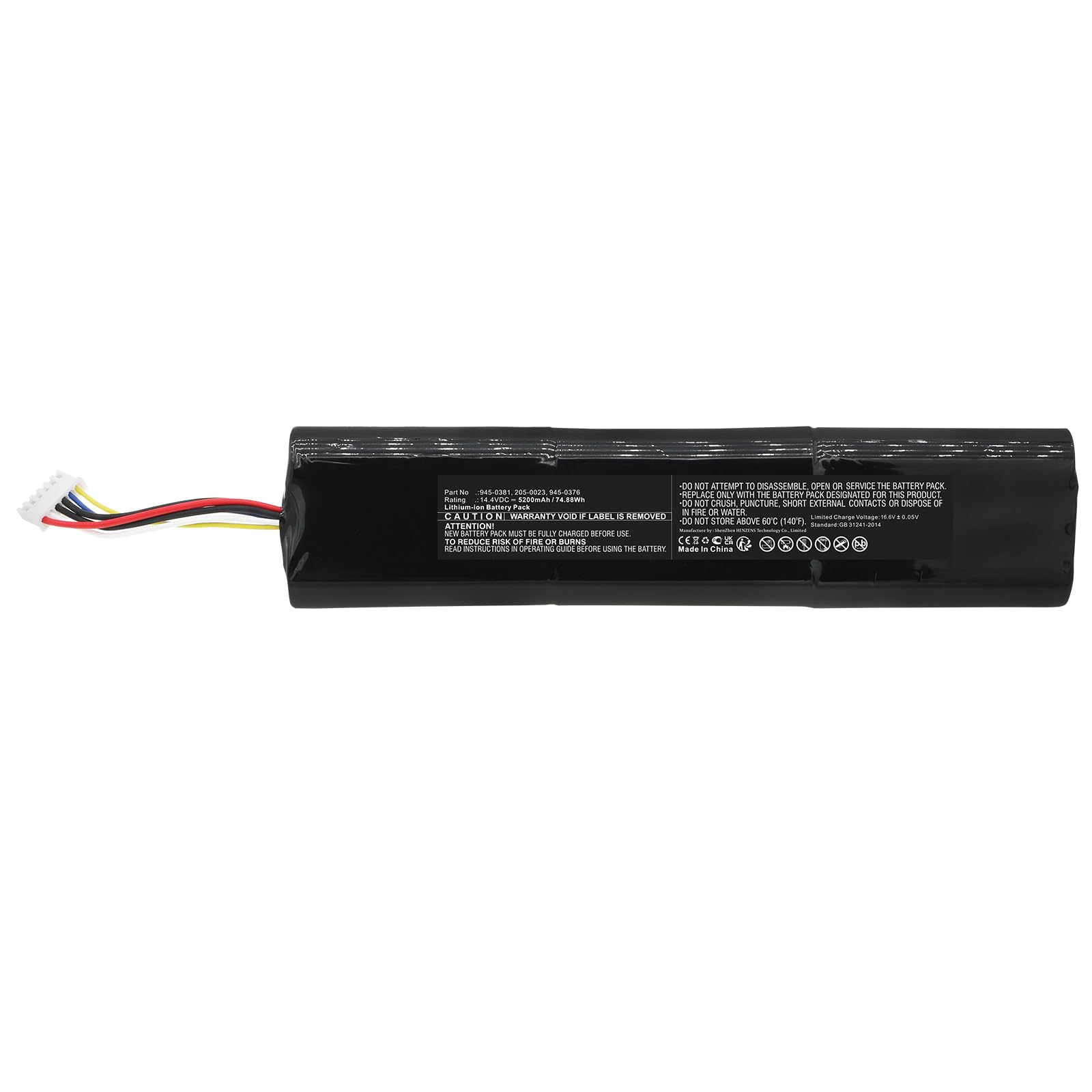 Synergy Digital Vacuum Cleaner Battery, Compatible with Neato 945-0356 Vacuum Cleaner, (Li-ion, 14.4V, 2100mAh) Ultra High Capacity, Replacement for Neato 205-0023 Battery