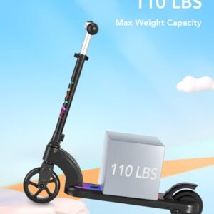 ANHAO Electric Scooter for Kids Ages 6-12 (Mainly 6-10), Kids Electric Scooter with Adjustable Height, Flash Wheel, Kick Scooter for Kids up to 110 lbs, up to 6mph