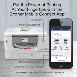 Brother MFC-J4535DW INKvestment Tank All-in-One Wireless Color Inkjet Printer - Print Copy Scan Fax - 20 ppm, 20-Sheet ADF, 2.7" Touchscreen Display, 4800 x 1200 dpi, Auto 2-Sided Printing, Tillsiy