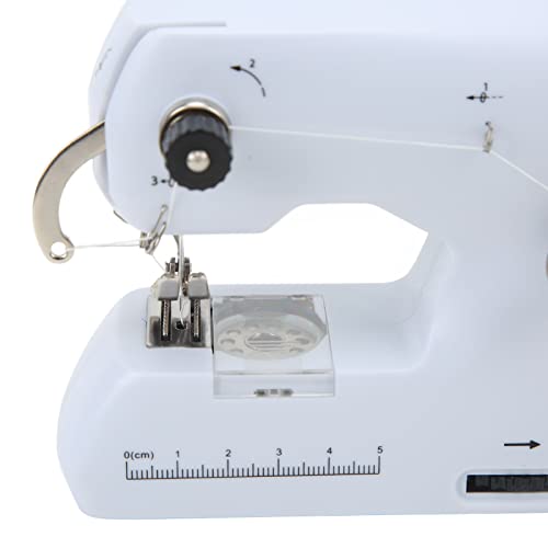 Hand held Sewing Device, Electric Dual Line Handheld Sewing Machine Portable Hand Sewing Machine with 24 Pcs Sewing Kit for Beginners