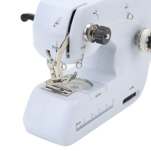 Hand held Sewing Device, Electric Dual Line Handheld Sewing Machine Portable Hand Sewing Machine with 24 Pcs Sewing Kit for Beginners