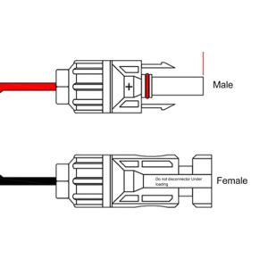 Hilitand Solar to 30A Copper Battery Adapter Cable Charging Connector Cable for Anderson, Solar and Wind Power Parts and Accessories