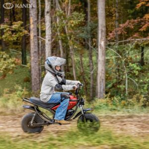 Kandi America Trail King E500 Electric Motorcycle, Top Speed 15 MPH, 48V Motor, Dual Suspension, 6 Hour Charge, Ages 12+