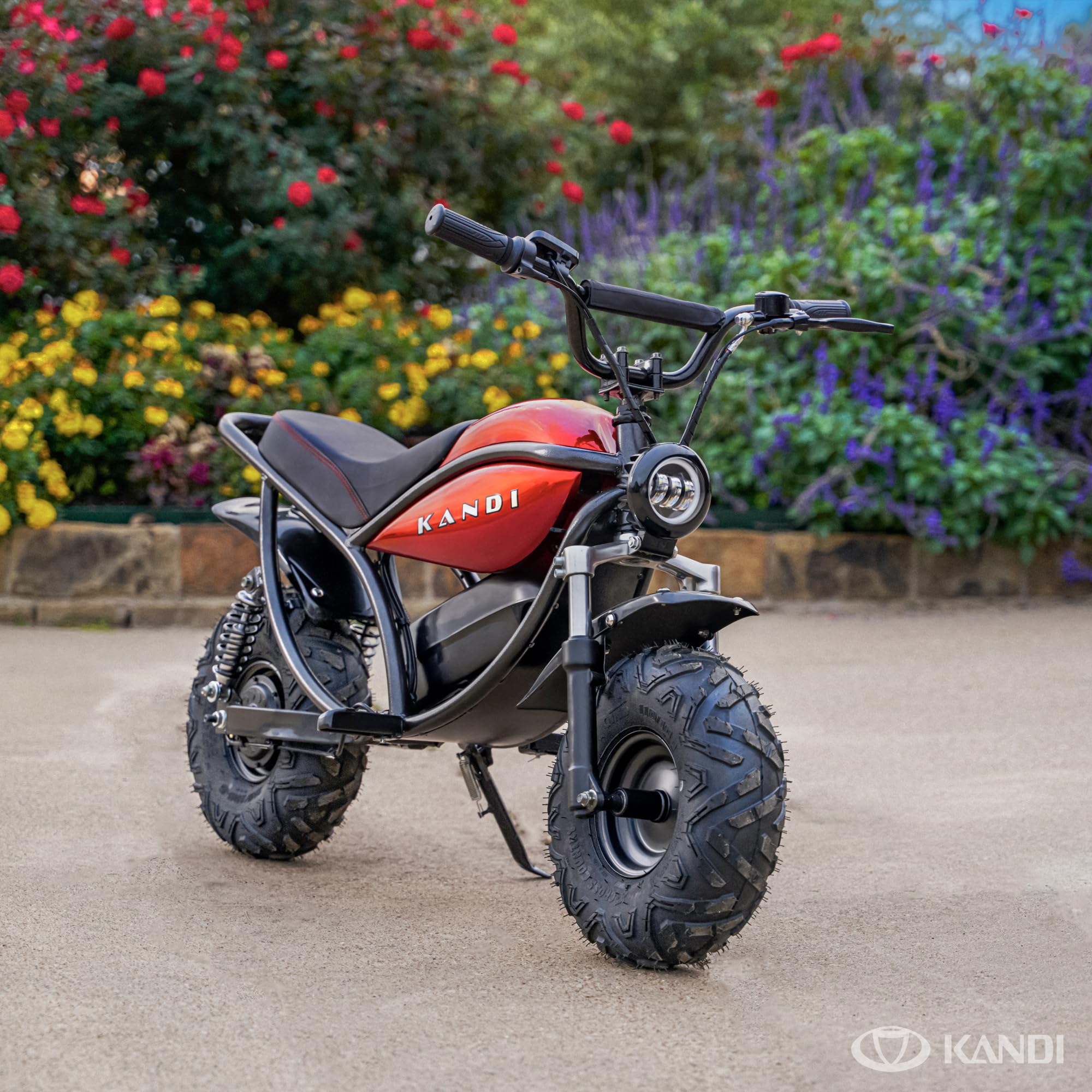 Kandi America Trail King E500 Electric Motorcycle, Top Speed 15 MPH, 48V Motor, Dual Suspension, 6 Hour Charge, Ages 12+