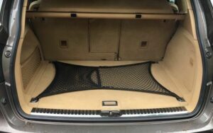 eaccessories ea trunk organizer cargo net for porsche cayenne 2011-2023 - floor style cargo net for suv - premium mesh elastic car trunk organizer vehicle carrier storage - compatible with cayenne