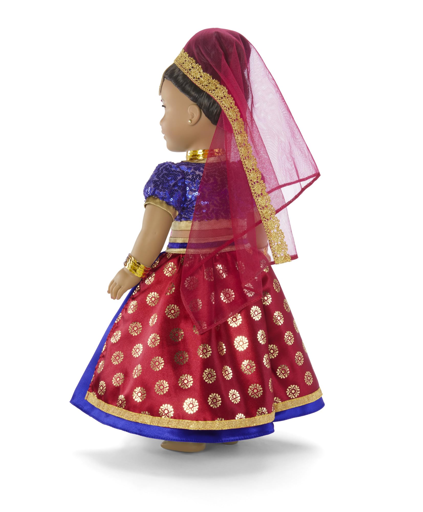 American Girl Girl of The Year Kavi Sharma 18-inch Doll Bollywood Dance Costume Featuring 10+ Pieces for Ages 8+ (Dolls sold separately)