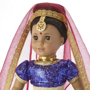 American Girl Girl of The Year Kavi Sharma 18-inch Doll Bollywood Dance Costume Featuring 10+ Pieces for Ages 8+ (Dolls sold separately)