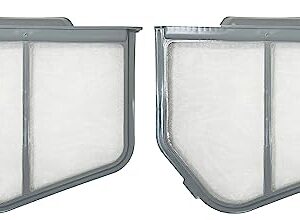 Nispira DC97-16742A DC61-02610A Lint Trap Screen Filter Replacement For Samsung Cloth Dryer AP5306681 PS4221839 DC61-03048A EAP4221839 2 Pack (No Flap Included)