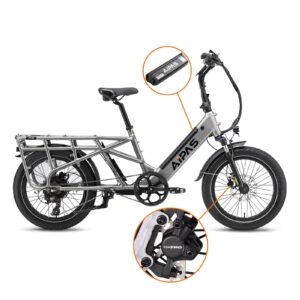 aipas electric bike for adults, 48v 14.4ah lg battery electric cargo bike, 750w electric bike, 28 mph, 50 miles long range electric bike, electric bike for two people, 2 person electric bike