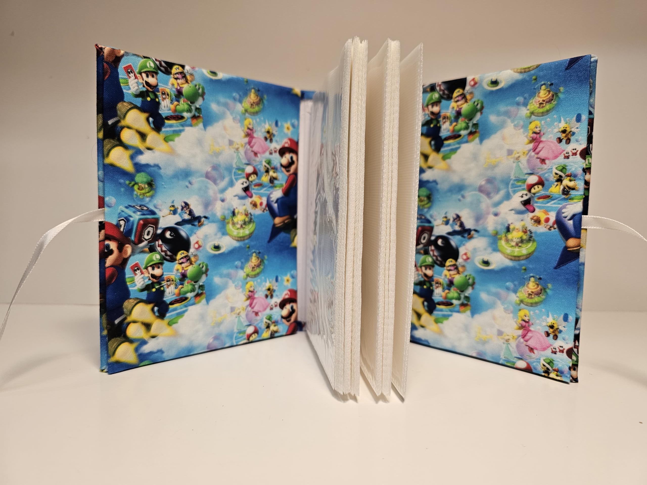 New!!! Custom Mario Brothers Photo Album 3 - Holds 100 4x6 Photos - Handmade Gamer Photo Album