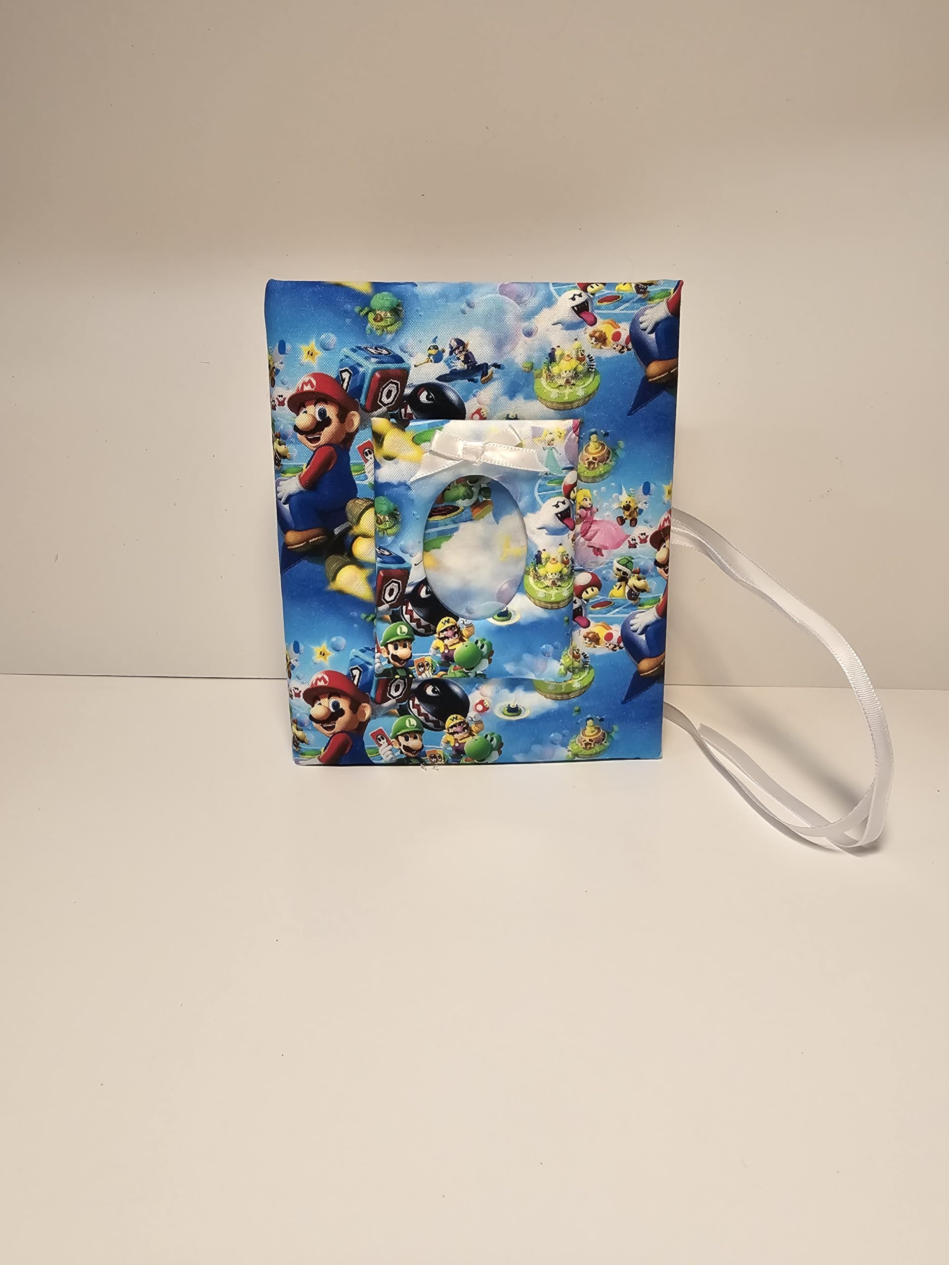 New!!! Custom Mario Brothers Photo Album 3 - Holds 100 4x6 Photos - Handmade Gamer Photo Album